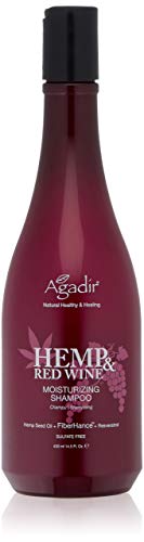 AGADIR Hemp & Red Wine Moisturizing Shampoo, 14.5 Fl Oz
