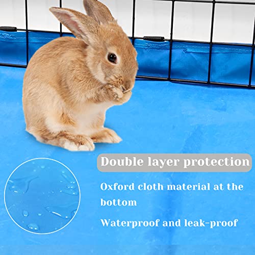 47x24 Guinea Pig Cage Liners Small Animal Habitat Canvas Bottom Liner Chinchilla Waterproof Oxford Cloth Cage Liners Pads Small Animals Cage Bedding Accessories for Ferrets Rabbits Hedgehog（Blue）