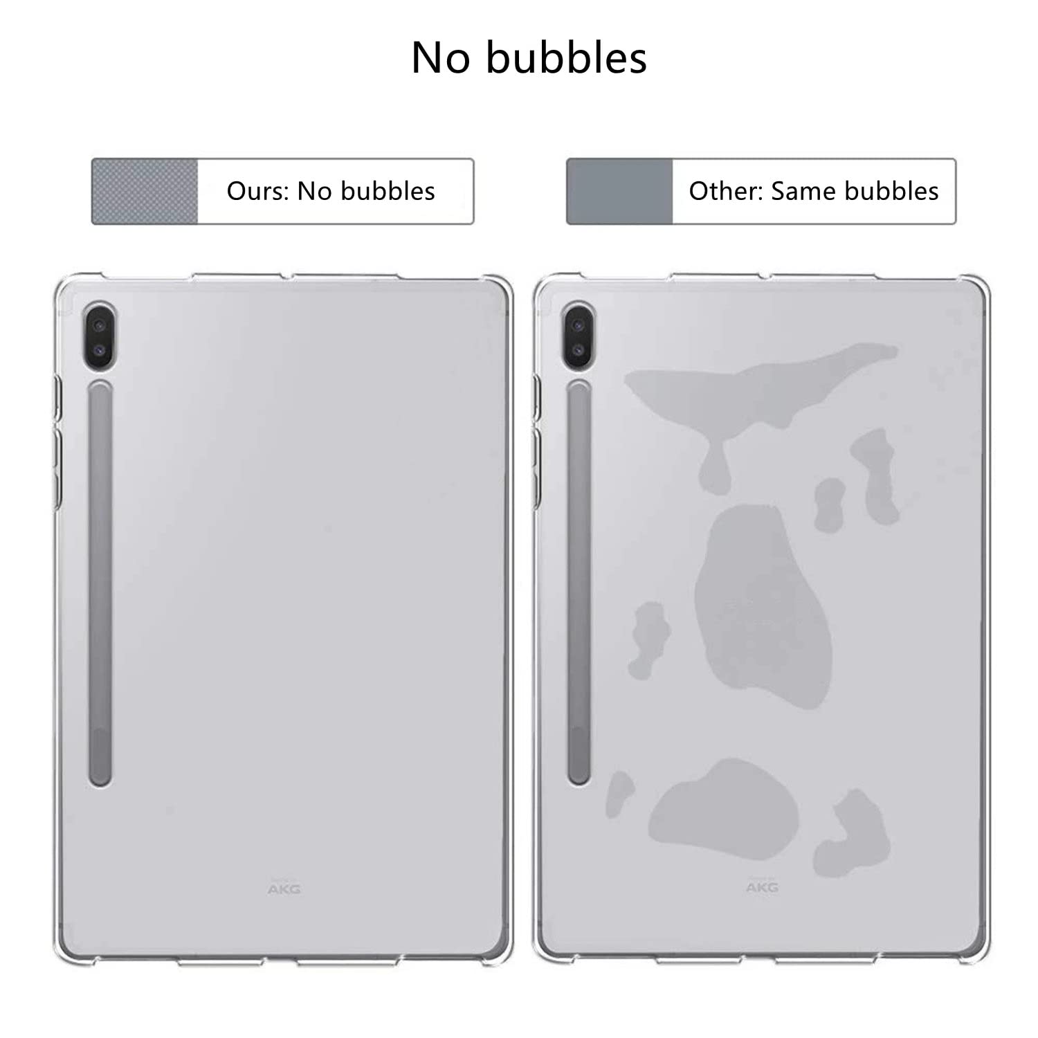 iCoverCase Compatible with Samsung Galaxy Tab S7 (2020) 11 Inch SM-T870/T875 Case, Lightweight Matte Translucent Soft TPU Protective Back Cover Case (Frosted Clear)