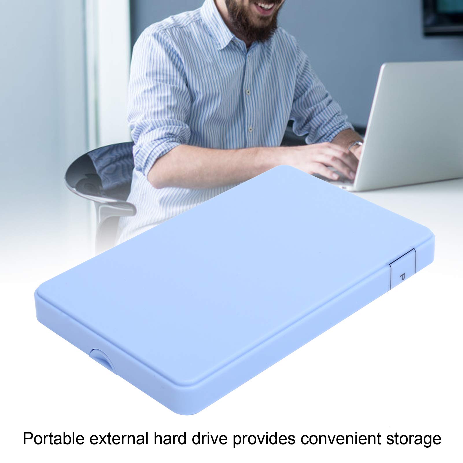 Kafuty-1 2.5 inch Portable External Hard Drive USB3.0 Mobile HDD Storage, Hard Storage Disk External Enclosures Case Box, for PC, Laptop, PS4, etc - 80G/120G/250G/500G/1T/2T(320G)