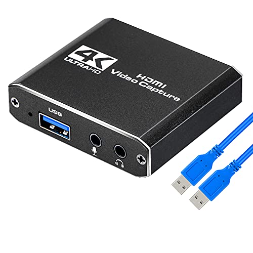 Nardool 4K HDMI Video Capture Card,USB 3.0 C Video Capture Card,Grabber Device,Full HD 1080P for Game Recording,Streaming/PS5/nintendo Switch (ND-CC-C4)