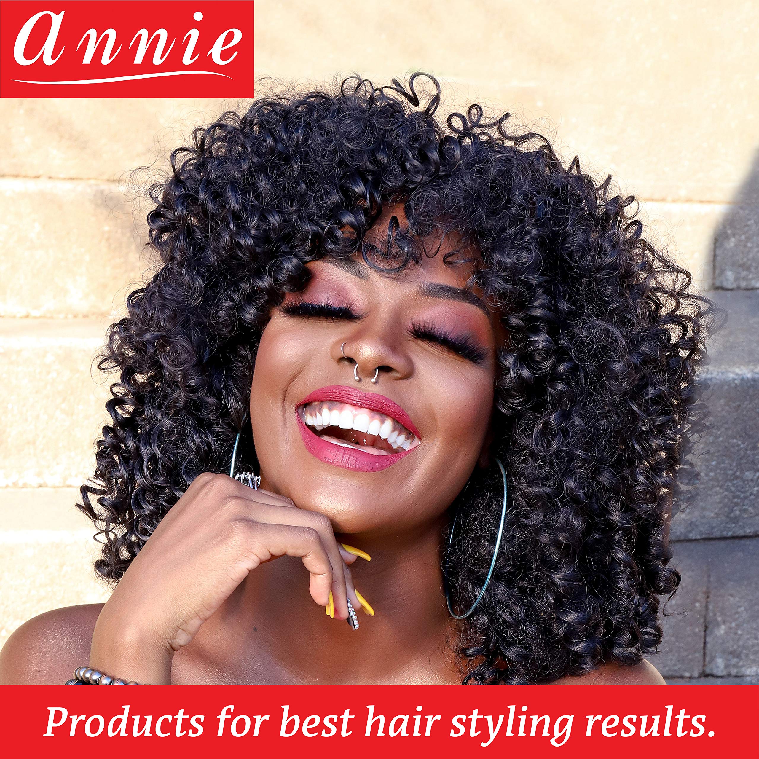Annie Salon Style Soft Flexible Twist Hair Rollers Pack of 3 - 10" Long and 1 3/16" in Diameter Plum - Hair Curling and Styling Tools