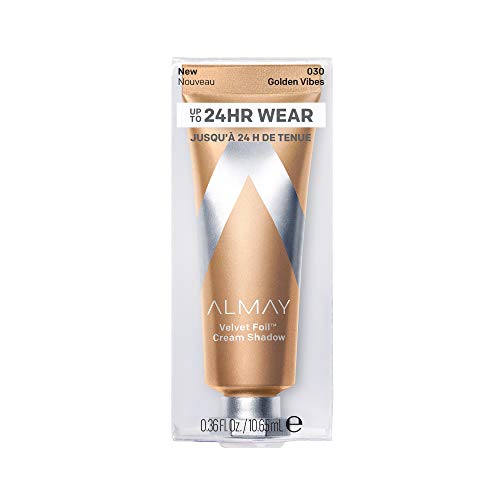 Almay Velvet Foil Cream Shadow, Golden Vibes, 0.36 fl. oz., metallic eyeshadow