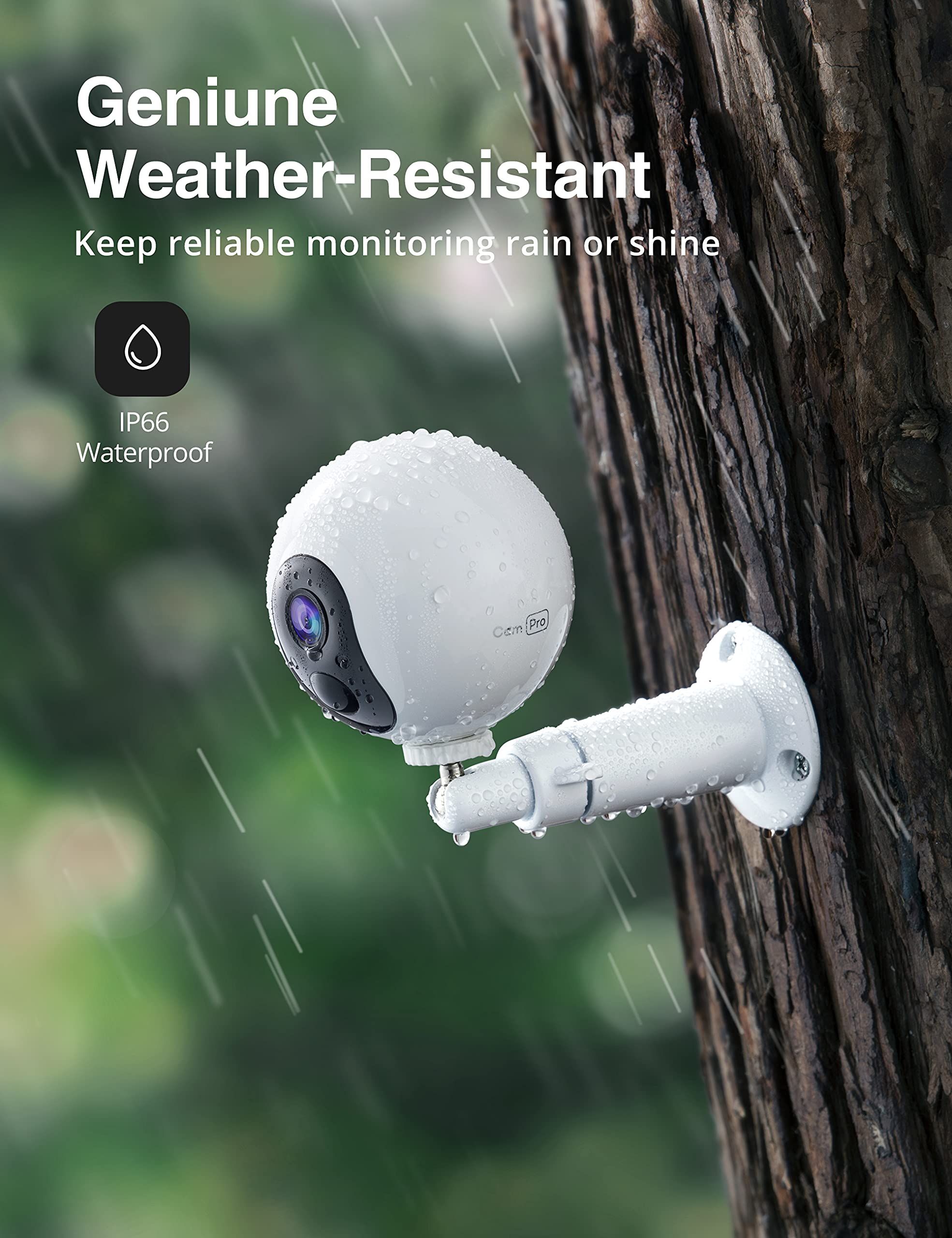 5-Star Compatible Inkjet Cartrige Security Camera Wireless Outdoor, Add on Camera for VA-HS003,WiFi Battery Indoor&Outdoor Camera, IP66 Waterproof, IP Cam with Two-Way