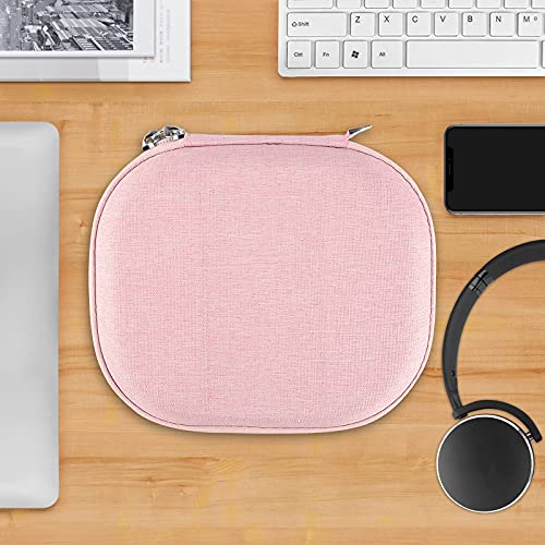 Geekria NOVA Shield Headphones Case Compatible with AKG Y50BT, Y50BTBLK, Y400 Wireless, Y45BT Wireless, N60NC, Y500 Case, Replacement Hard Shell Travel Carrying Bag with Cable Storage (Pink)