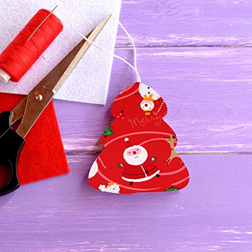 HEALLILY Cotton Sheets Full 5 Sheets Christmas Cotton Fabric Bundles Xmas Printed Craft Fabric Bundles Patchwork DIY Christmas Sewing Scrapbooking Quilting Embroidery Fabric