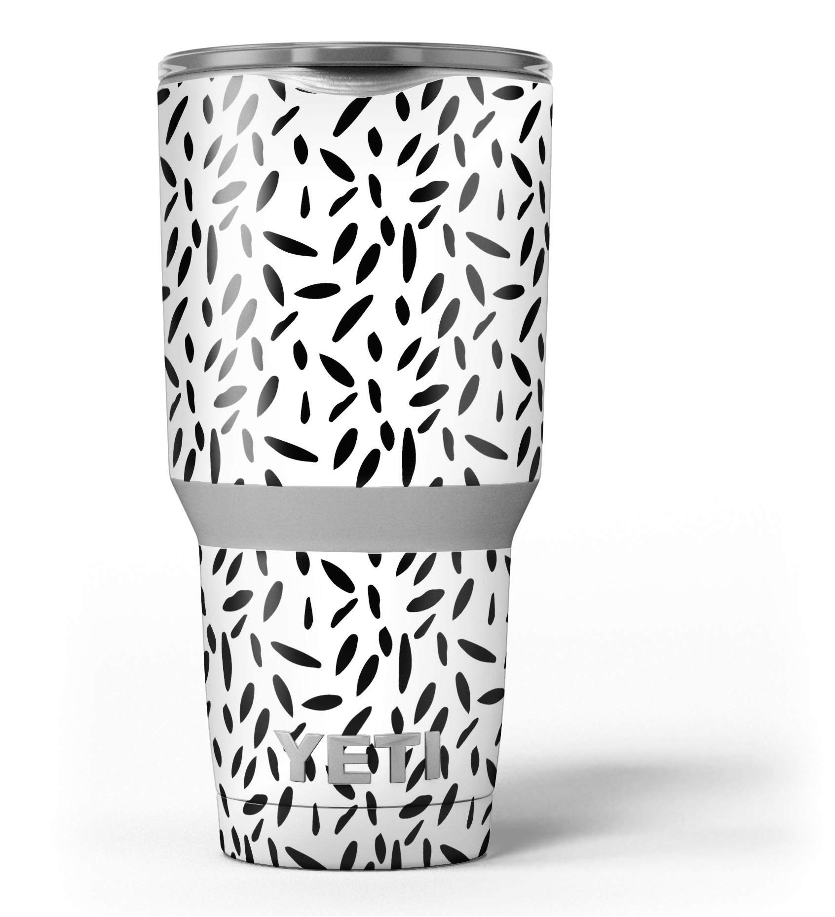 Design Skinz Slate Black Pedals with Translucent Backing - Skin Decal Vinyl Wrap Kit Compatible with The Yeti Rambler Cooler Tumbler Cups
