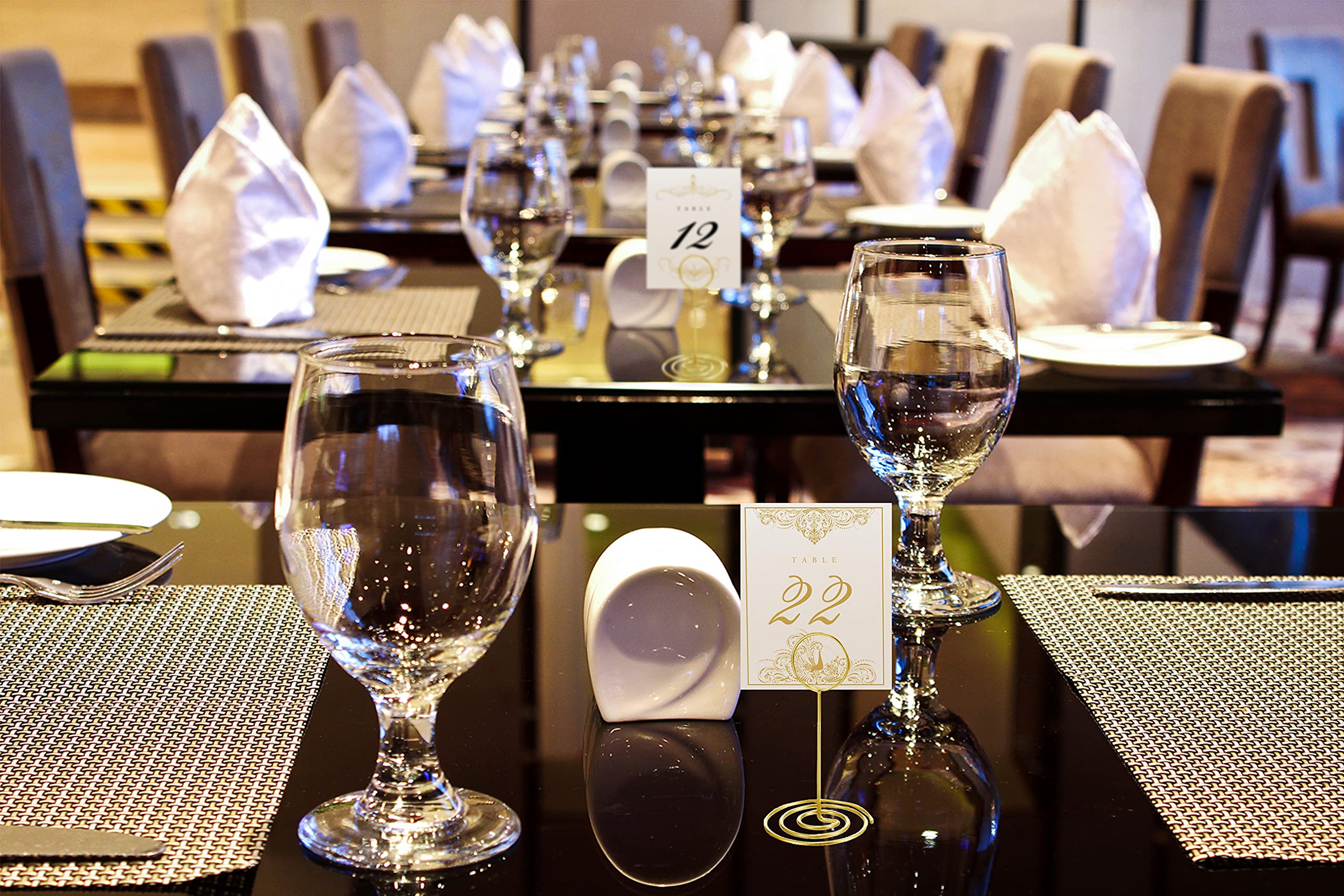 20 Pack Table Number Holders Place Card Holder Photo Picture Holder for Wedding, Birthday Party