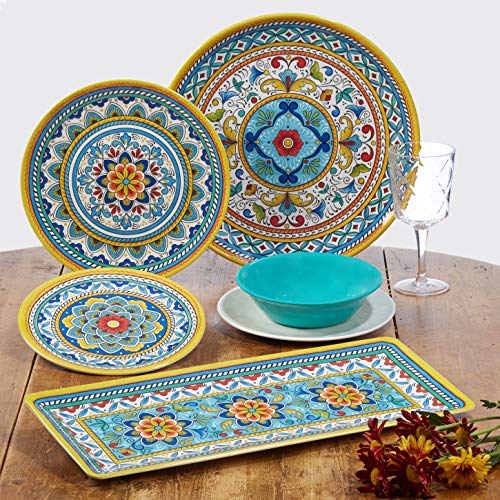Certified International Portofino 7.5" Melamine All Purpose Bowl, Set of 6, Multi Colored