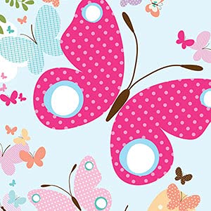 Personalized Placemat for Kids, Butterflies - I See Me!