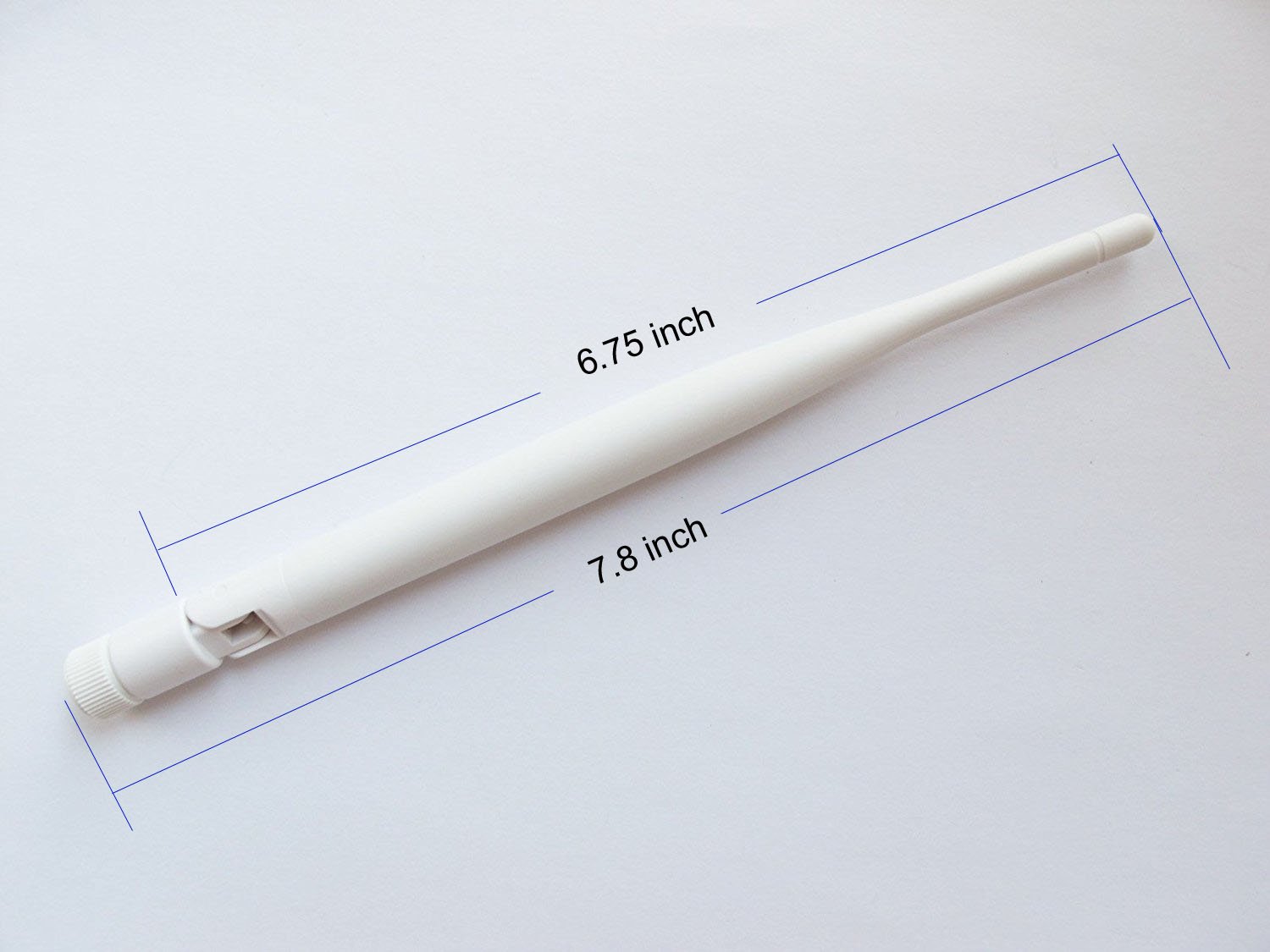 bestkong 2 Pcs 2.4GHz 5dBi Omni WiFi Booster SMA Male Antenna White Color for Wireless Router 8inch 20cm