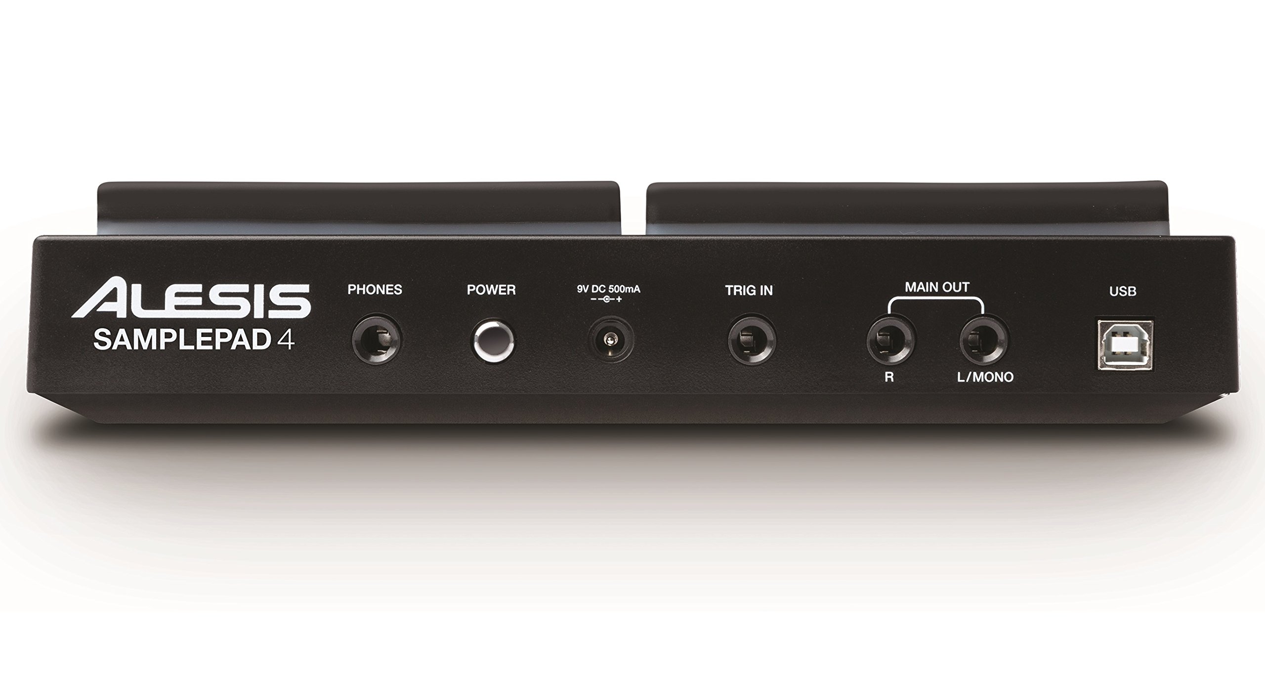 Alesis Sample Pad 4 | Compact Percussion and Sample Triggering Instrument with 4 Velocity Sensitive Pads, 25 Drum Sounds and SD/SDHC Card Slot,Black