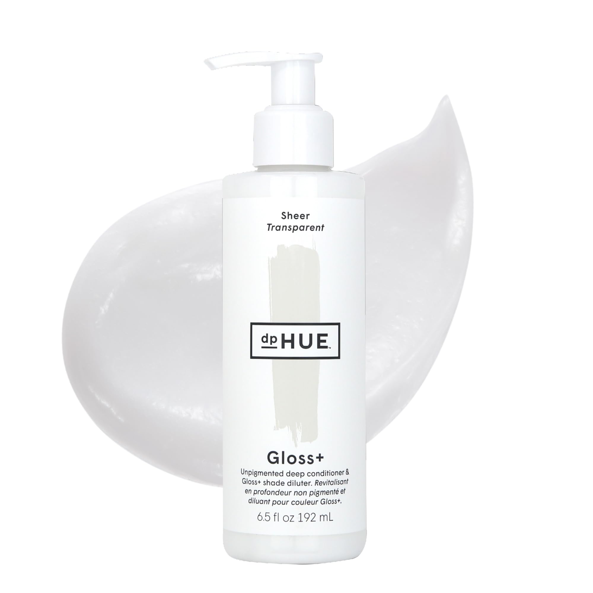 dpHUE Gloss+, Sheer - 6.5 oz - Unpigmented Deep Conditioner & Shade Diluter - Paraben, SLS & SLES Sulfate Free - Vegan, Leaping Bunny Certified