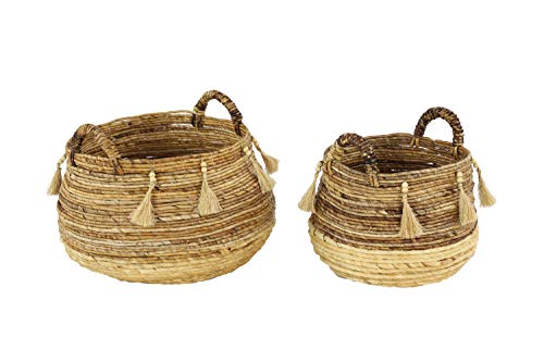 Deco 79 Storage Baskets, Medium, Brown