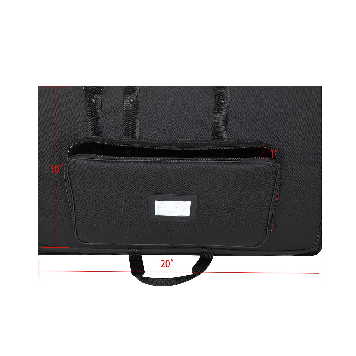 1st Place Products Foldable Padded Nylon Tote Carrying Case -Transport LCD Screens, Computers, Monitors & TVs Between 27" - 32" - Water Resistant - Shoulder Strap & Handle Options - Premium Quality