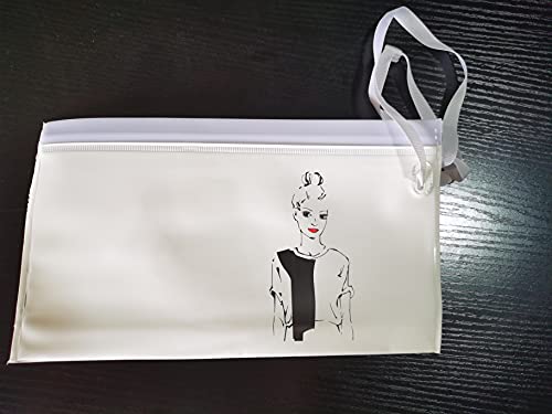 kewaii Portable Wet Tissue Bag Cover, Reusable and refillable Personal Travel Tissue Dispenser Box (White Cosmetics)