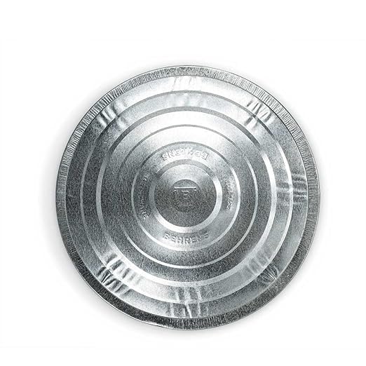 31-Gallon Galvanized Steel Trash Can - Trash can with lid - Galvanized Trash can with lid - Metal Trash can - Outdoor Garbage can with lid -Steel, Gray - Pre-Galvanized Trash Can with Lid Round.