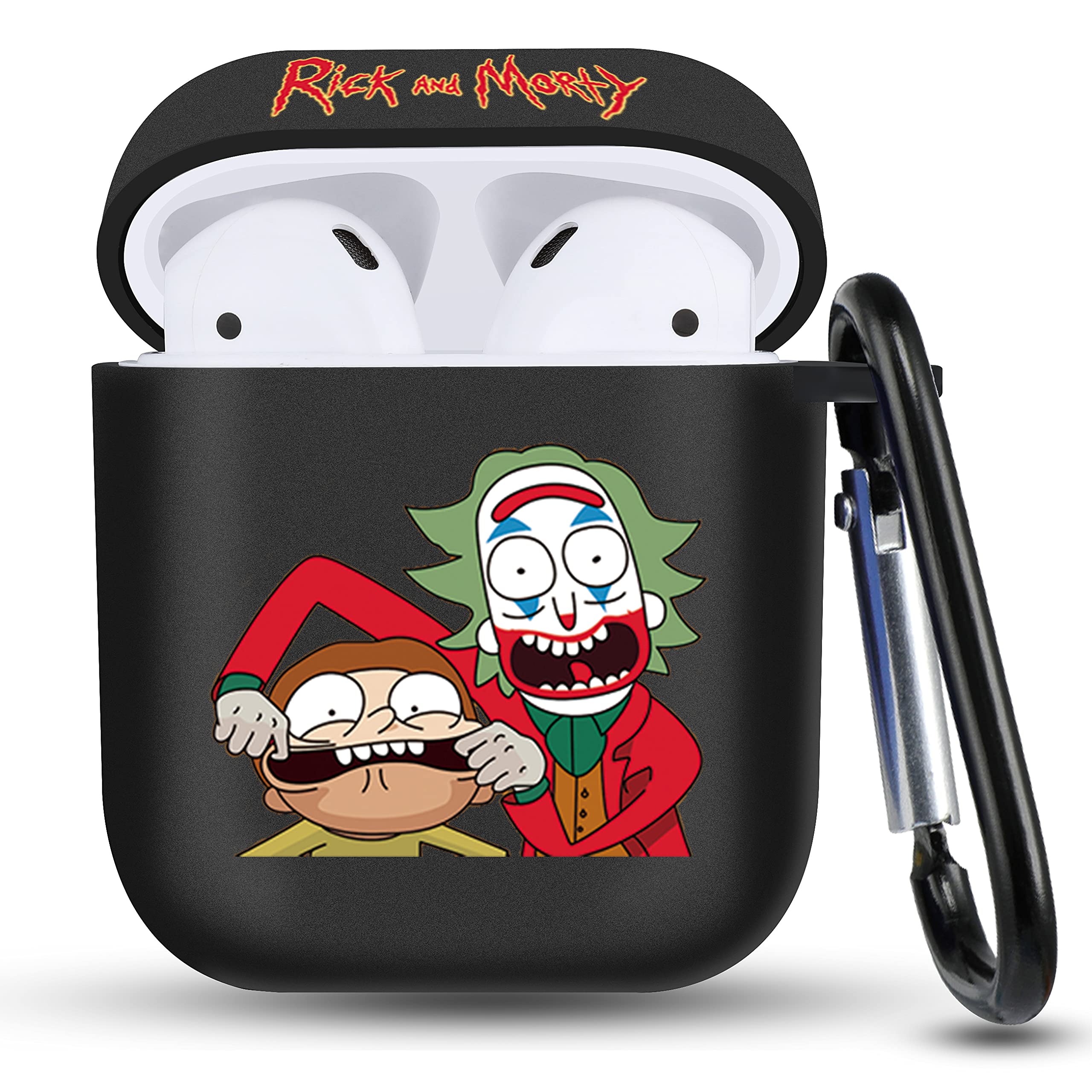 JoySolar for AirPod 2/1 IMD Hard Case Design Character Funny Cool Kawaii Cartoon Fashion Cute Unique Chic Aesthetic for AirPods Air Pods 2/1 Cover Cases Skin for Boys Girls Youth Teen (Grimace Rike)