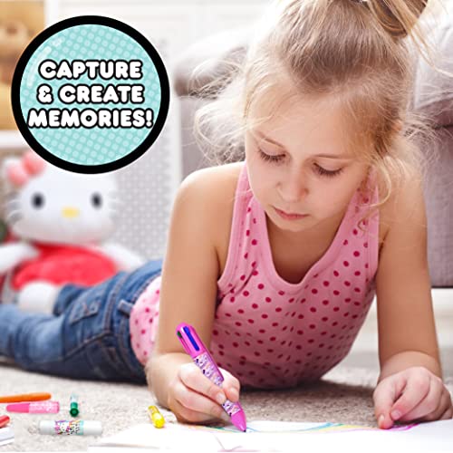 Hello Kitty All-in-One DIY , Design Your Own Scrapbook with Over 250 Scrapbooking Essentials, Great Hello Kitty Toys for Weekend Activity, Photo & Keepsake Album for Kids Ages 5, 6, 7, 8, 9