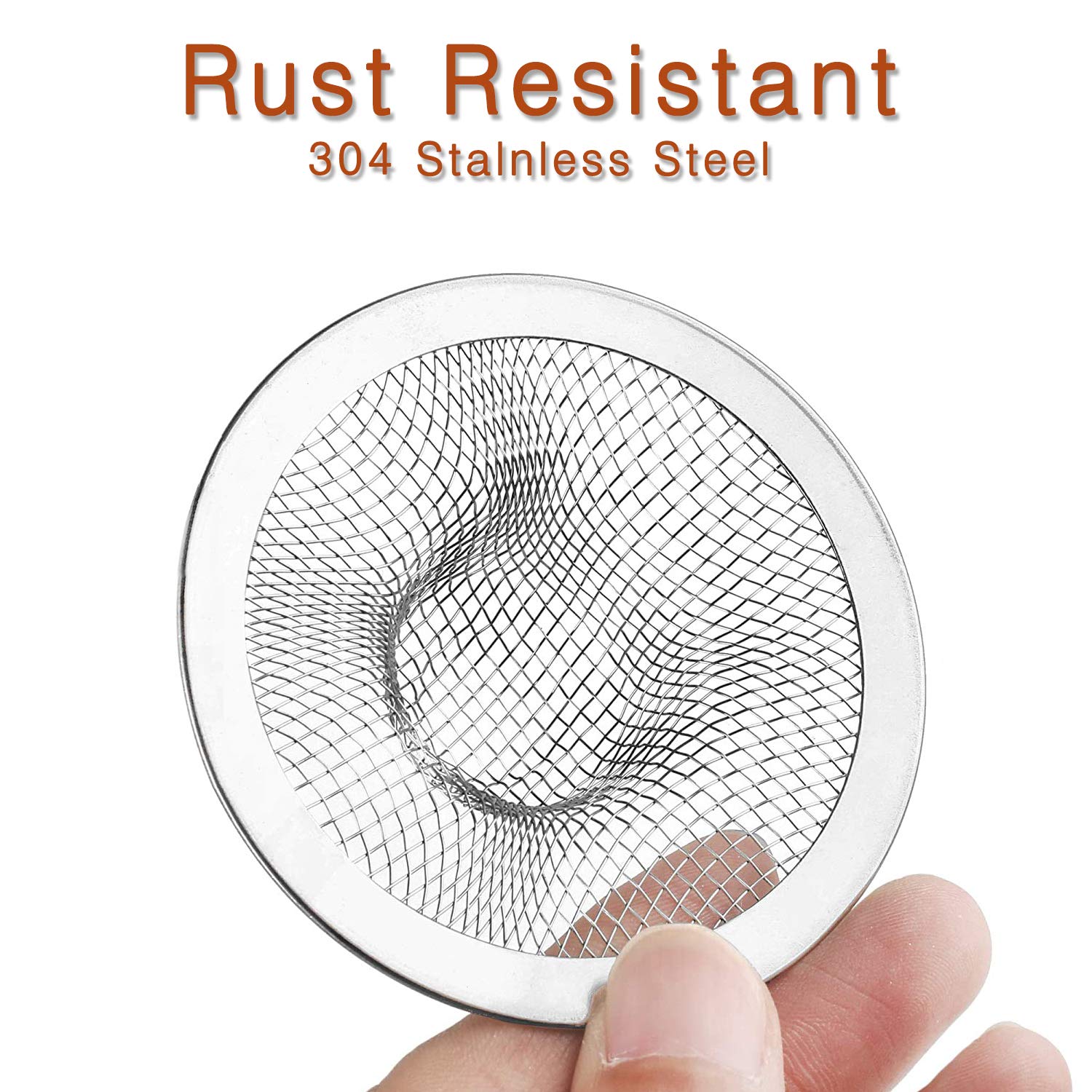 4pcs Heavy Duty Stainless Steel Slop Basket Filter Trap,3.54" Top / 1.65" Mesh Metal Sink Strainer,Perfect for Kitchen Sink/Bathroom Bathtub Wash Basin Floor Drain Balcony Drain Hole,Utility