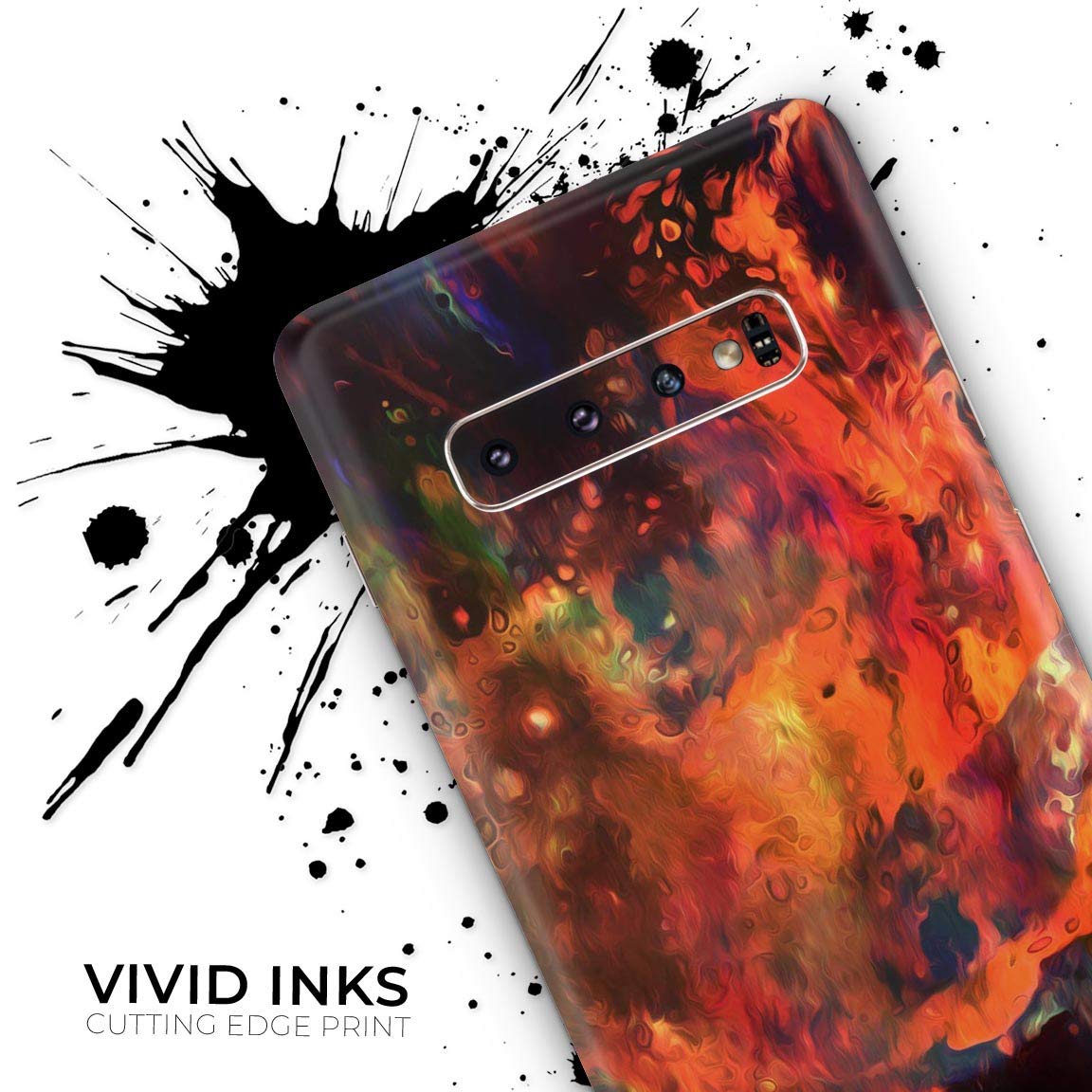 DesignSkinz Blurred Abstract Flow V35 Protective Vinyl Decal Wrap Skin Cover Compatible with The Samsung Galaxy S20 (Screen Trim & Back Glass Skin)