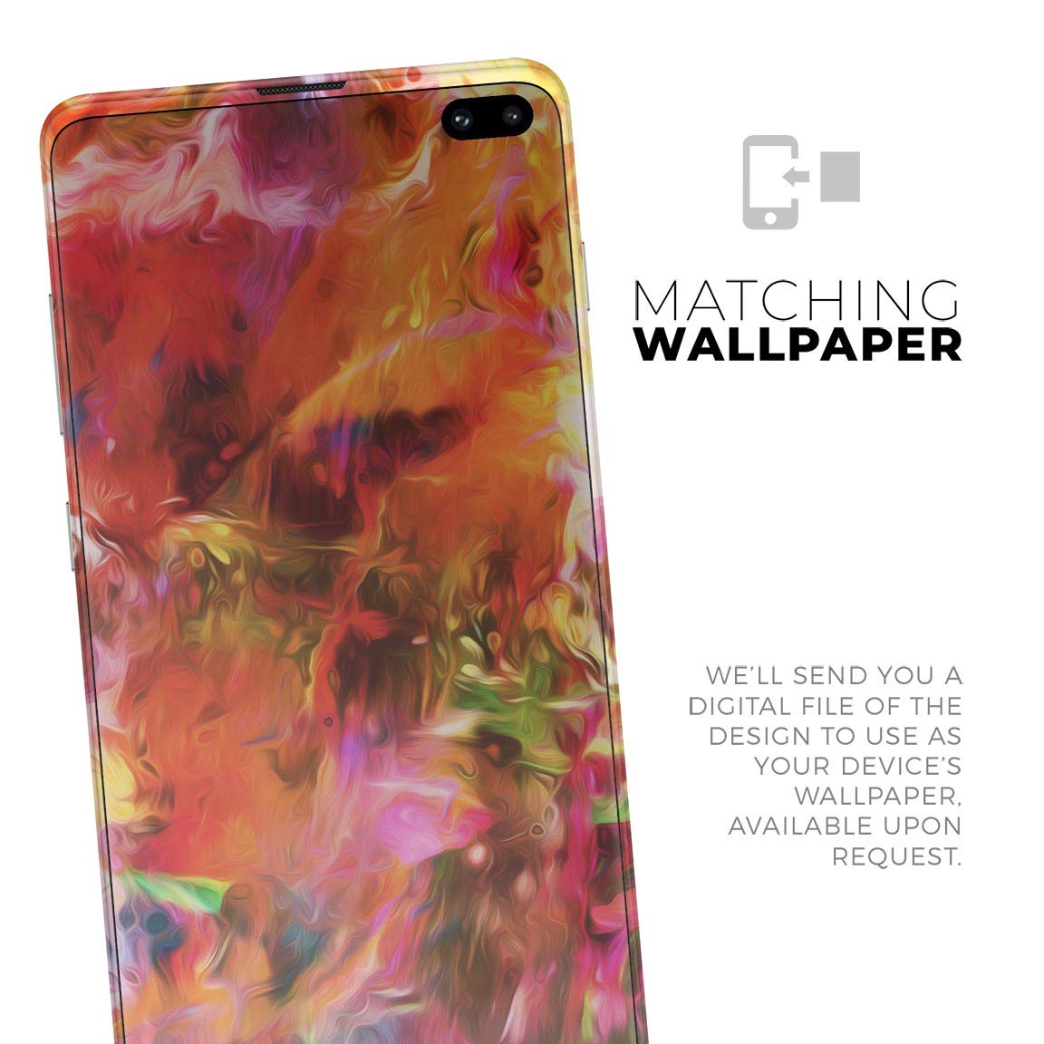 DesignSkinz Blurred Abstract Flow V2 Protective Vinyl Decal Wrap Skin Cover Compatible with The Samsung Galaxy S20 (Screen Trim & Back Glass Skin)