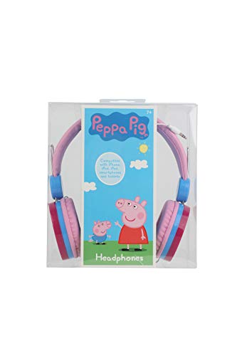 Peppa Pig Over The Ear Headphones HP1-01057 | Soft and Cushioned Ear Pieces to Fit Any Size, Adjustable Headband Headphones, Great Sound, Volume Limiting Technology, Model Number: HP1-01708