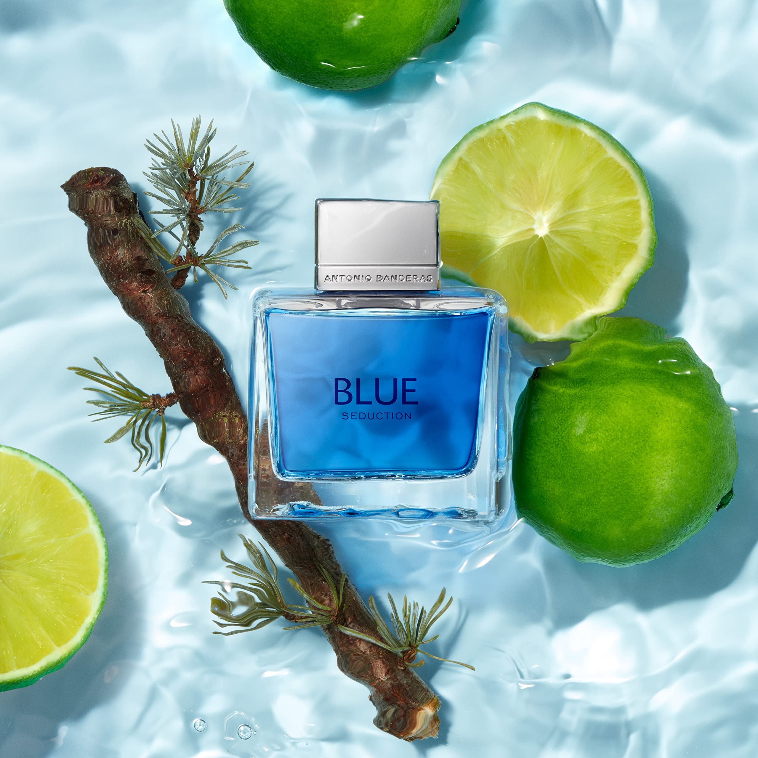 Antonio Banderas Blue Seduction Eau de Toilette Spray for Men, 6.8 Fluid Ounce