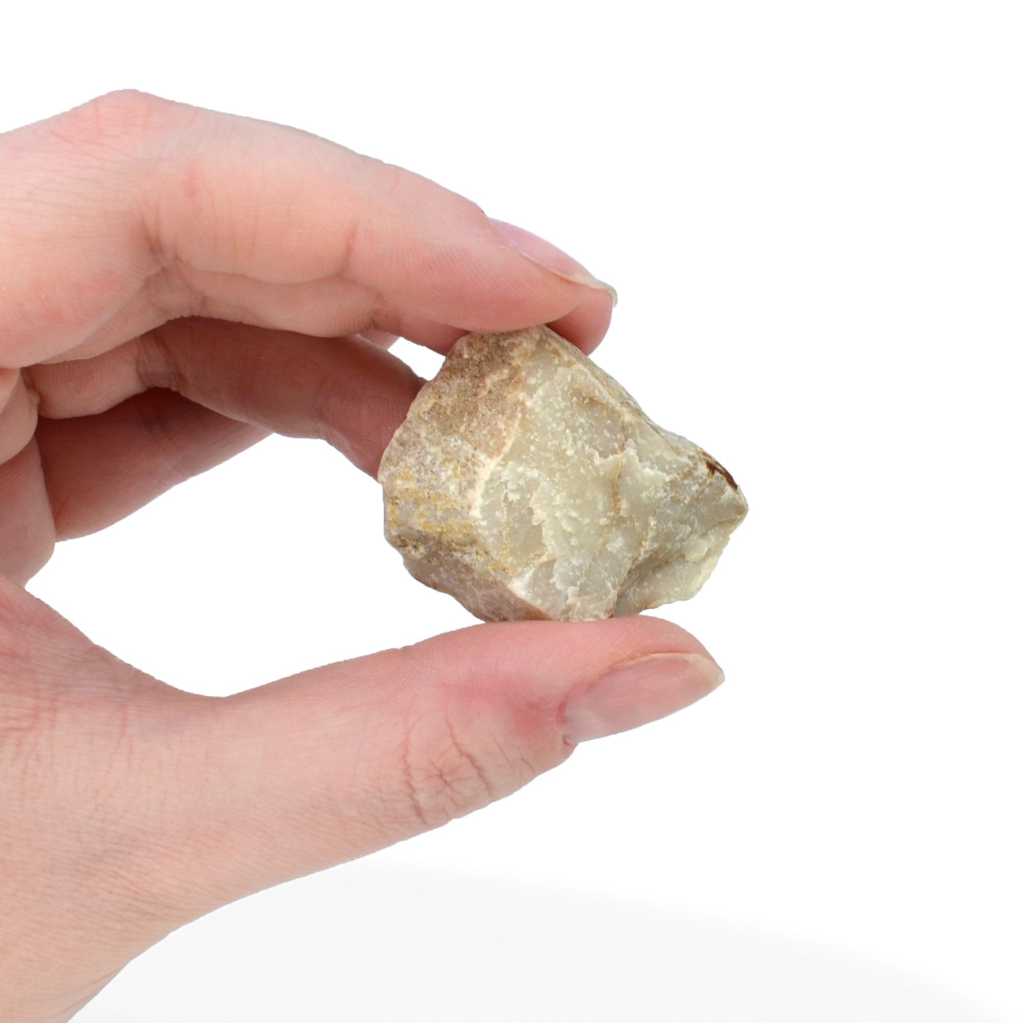 EISCO 6PK Raw Fine White Marble, Metamorphic Rock Specimens - Approx. 1" - Geologist Selected & Hand Processed - Great for Science Classrooms - Class Pack