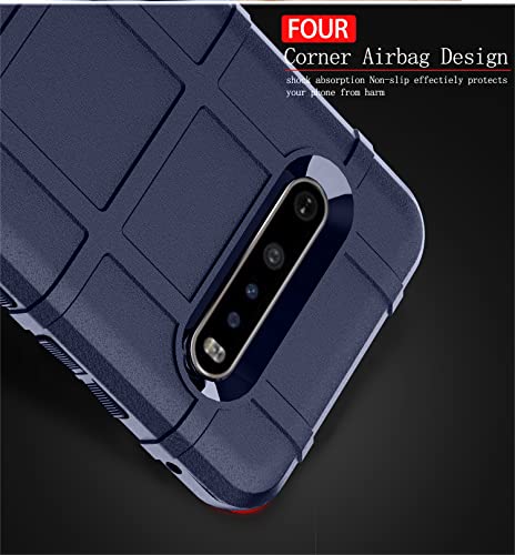 Asuwish Phone Case for LG V60 ThinQ V60ThinQ 5G G9 Thin Q with Tempered Glass Screen Protector Cover and Cell Accessories Rugged Hybrid Protective Hard Mobile LGV60 V 60 60ThinQ 60V Women Men Blue
