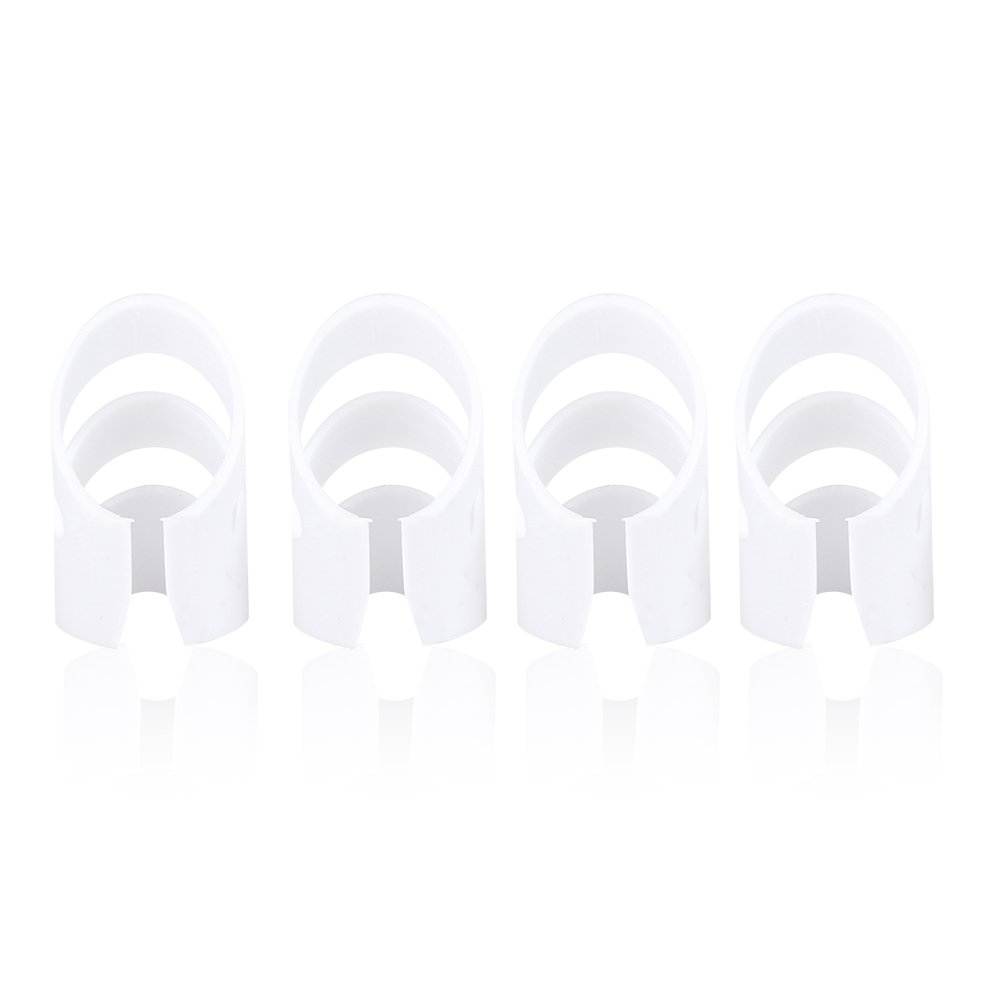4Pcs Plastic Finger Picks, Guitar Finger Protectors Guitar Thumb Picks Fingertip Protector Set Plastic for Guitar Bass Ukulele Mandolin Delrin Picks Medium Guitar Finger Span