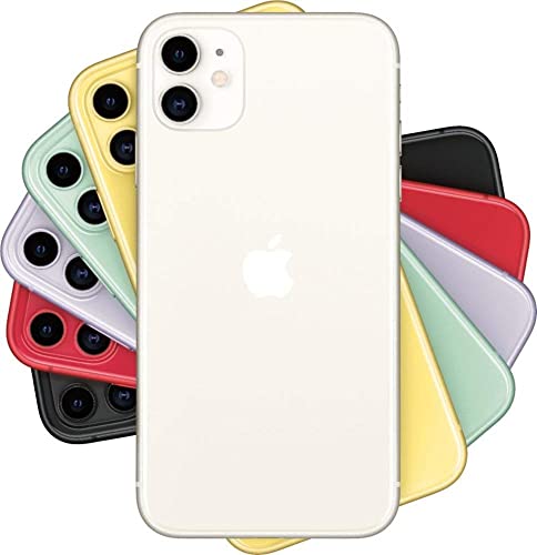 Apple iPhone 11 64GB - Unlocked - 6.1-inch - White (Renewed)