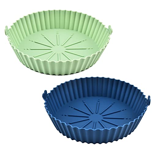 Air Fryer Accessories Silicone Liners:Air Fryer Silicone Liner Air Fryer Accessories Air Fryer Silicone Pot Air Fryer Basket Reusable Air Fryer Liners with Raised Silicone.