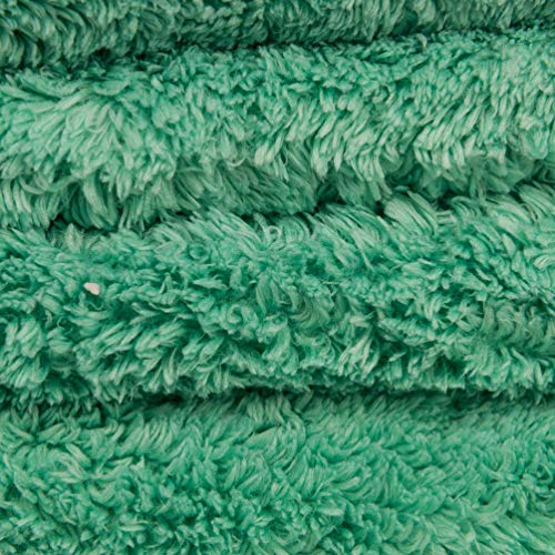 Chemical Guys MIC34603 Happy Ending Ultra Edgeless Microfiber Towel, Green, (16" x 16")