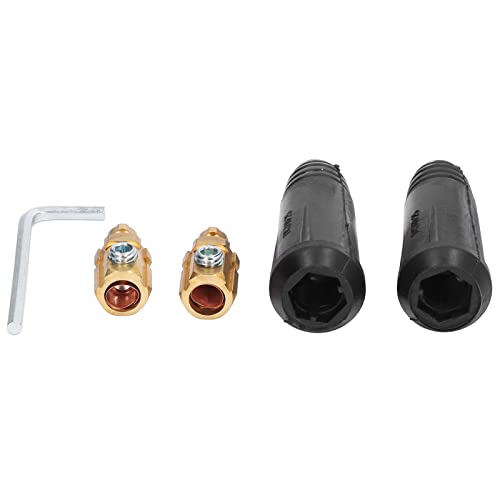 2 Set DKJ10β25 Welding Cable Quick Connectors 200A Welder Male Head Quick Fitting Accessories for All TIG Welding