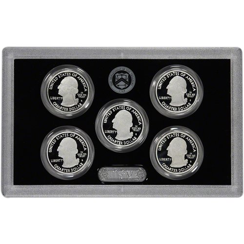 2012 S US Mint Quarters Silver Proof Set