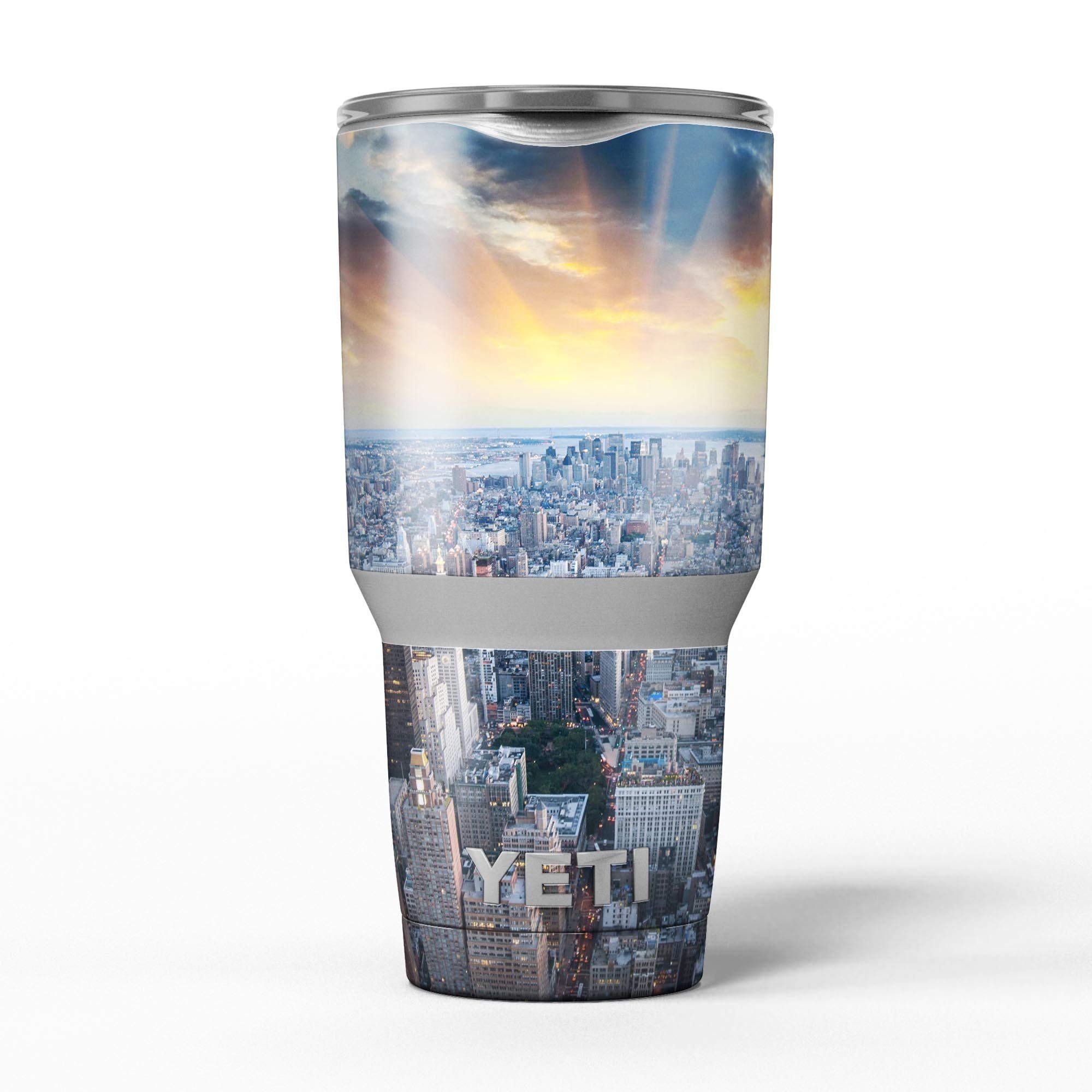 Design Skinz Fusion NYC Skylight - Skin Decal Vinyl Wrap Kit Compatible with The Yeti Rambler Cooler Tumbler Cups