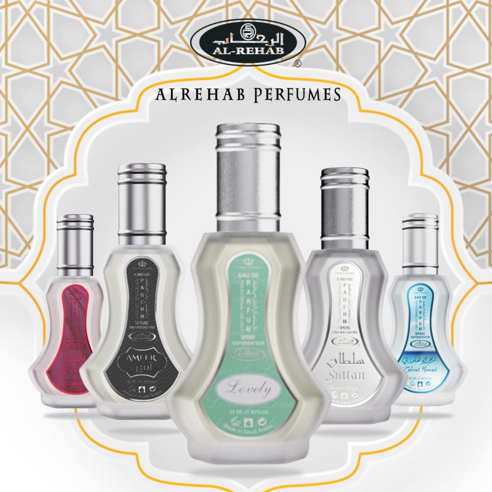 Al Rehab Lovely Eau de Parfum Spray for Unisex, 1.18 Ounce