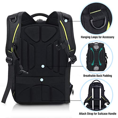 Endurax Camera Backpack Waterproof for DSLR SLR Photographer Camera Bag for Mirrorless Camera with Hardshell Protection Upgrade
