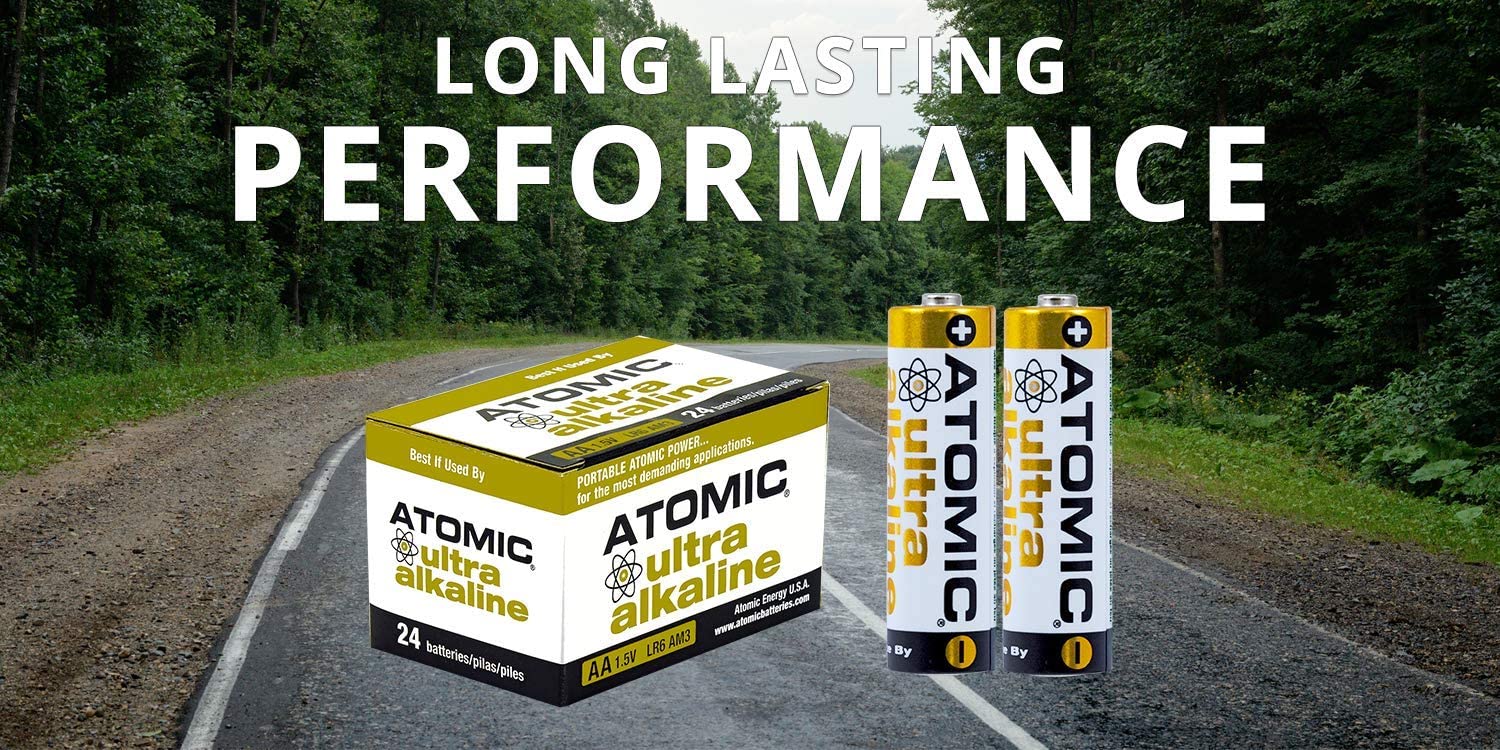 ATOMIC AA Battery 1.5V Ultra Alkaline LR6 AM3 (24 Batteries)