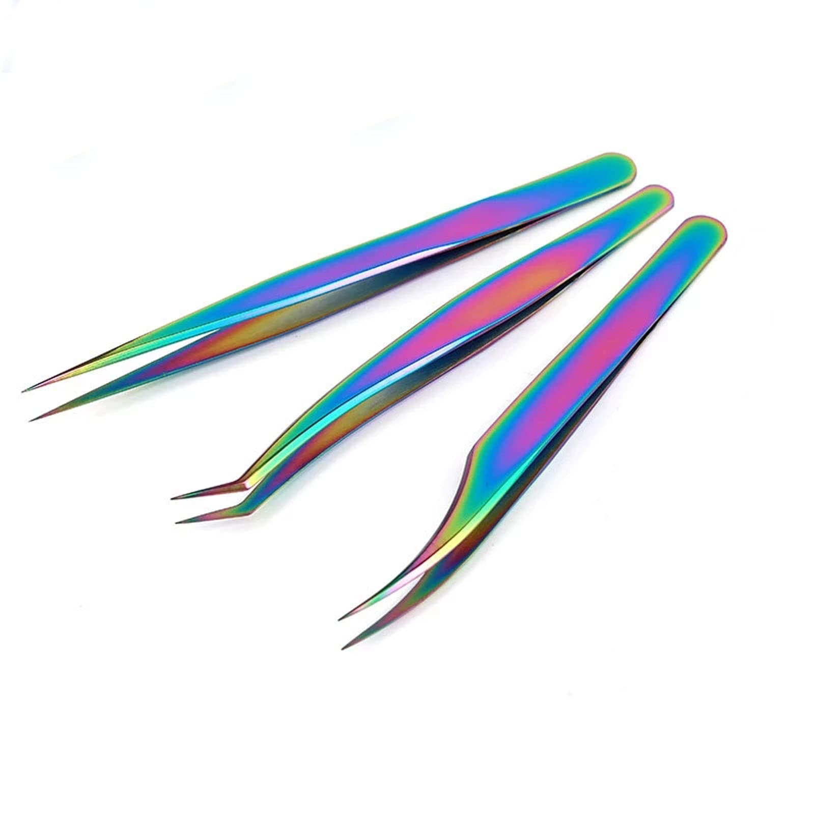 3PCS Tweezers Set, Diamond painting tools,Upgraded Anti-Static Stainless Steel Curved of Tweezers for Diamond painting, Electronics, Laboratory Work, Jewelry-Making, Craft, Soldering, etc.