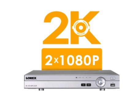Lorex DV8081 2K HD MPX Security DVR, 8 Channel, 1TB Hard Drive, Works with Older BNC Analog Cameras, CVI, TVI, AHD (M. ) (Renewed)