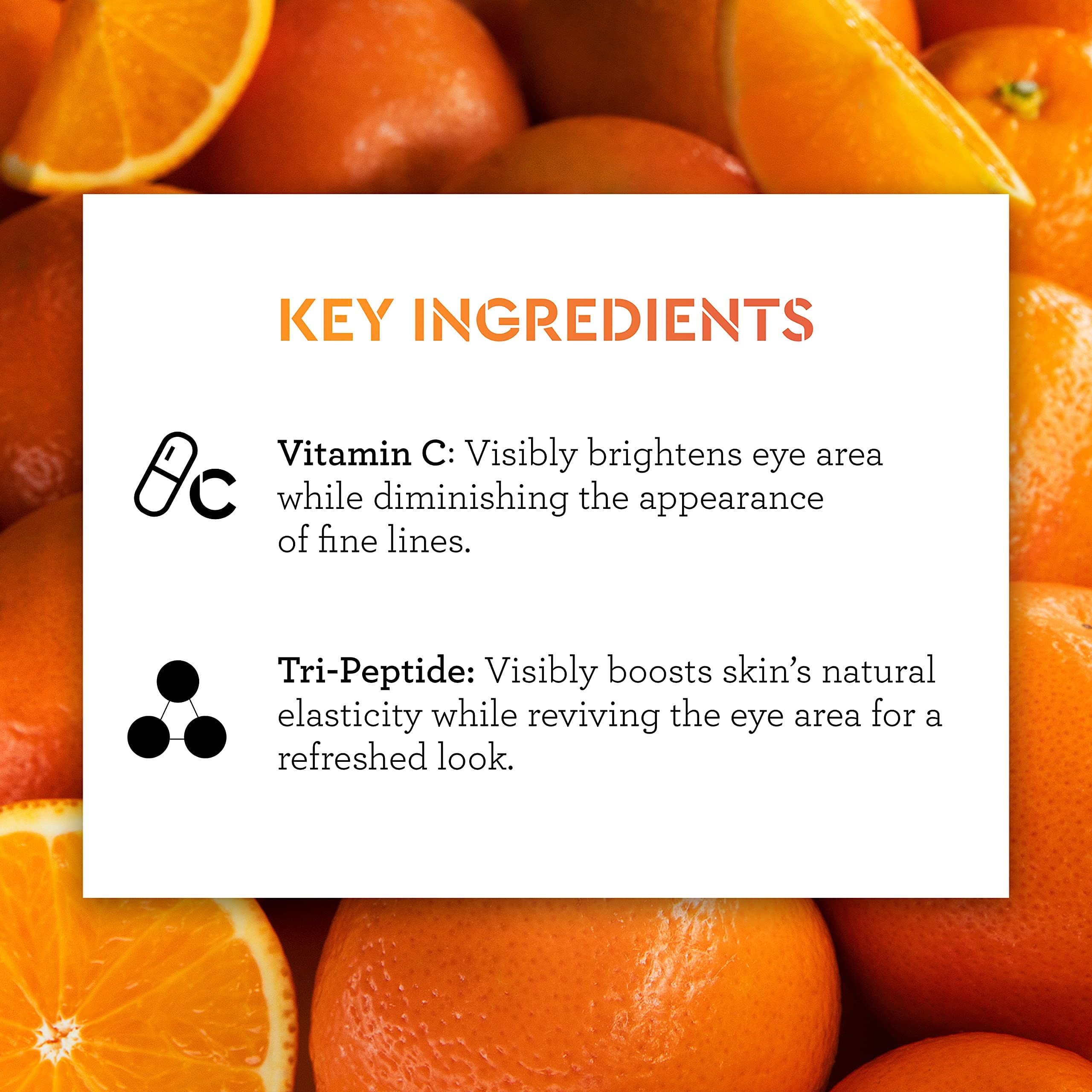 Bliss Vitamin C Eye Cream β Brightening & Hydrating Anti-Aging Treatment with 3-O-Ethyl Ascorbic Acid, Tri-Peptide & Licorice Root β Reduces Fine Lines, Boosts Collagen & Firms, 0.5 fl oz