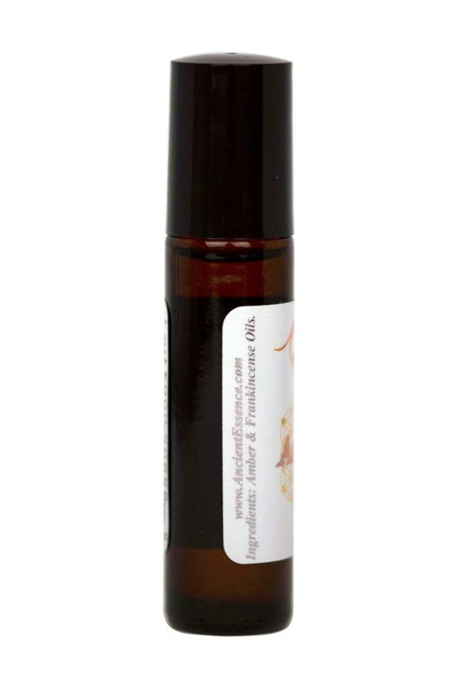 Ancient Essence Ananda Roll On Essential Oil Blissful Blend of Amber & Frankincense Creates Light & Mild Aroma Soothing Aromatherapy Calm & Relaxing (1/3 FL OZ)