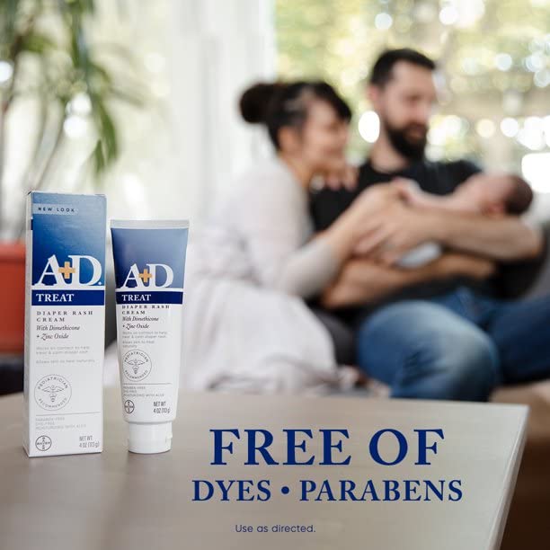 A&D Zinc Oxide Diaper Cream, 4 OZ (113 g) - Buy Packs and SAVE (Pack of 2)