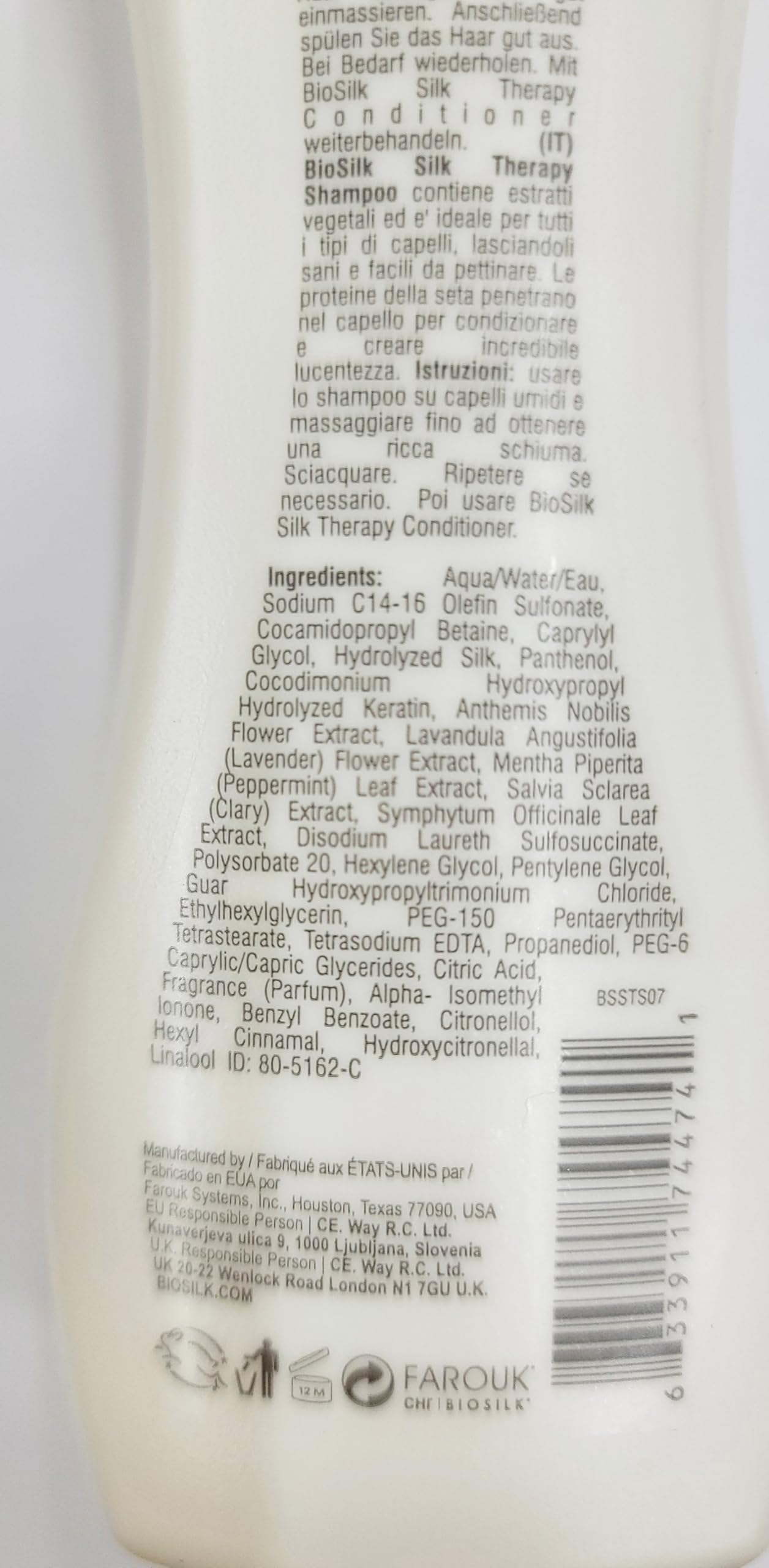 Biosilk Silk Therapy Trio Unisex: 7 oz Shampoo, 7 oz Conditioner, and 7 oz Original Treatment