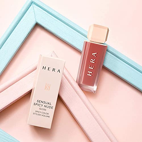 HERA Lip Gloss Jennie Picked Sensual Spicy Nude Gloss Korean Makeup Lipstick by Amorepacific (5g, 422)