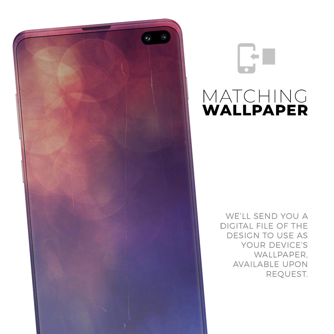 DesignSkinz Abstract Fire & Ice V17 Protective Vinyl Decal Wrap Skin Cover Compatible with The Samsung Galaxy S20 (Screen Trim & Back Glass Skin)