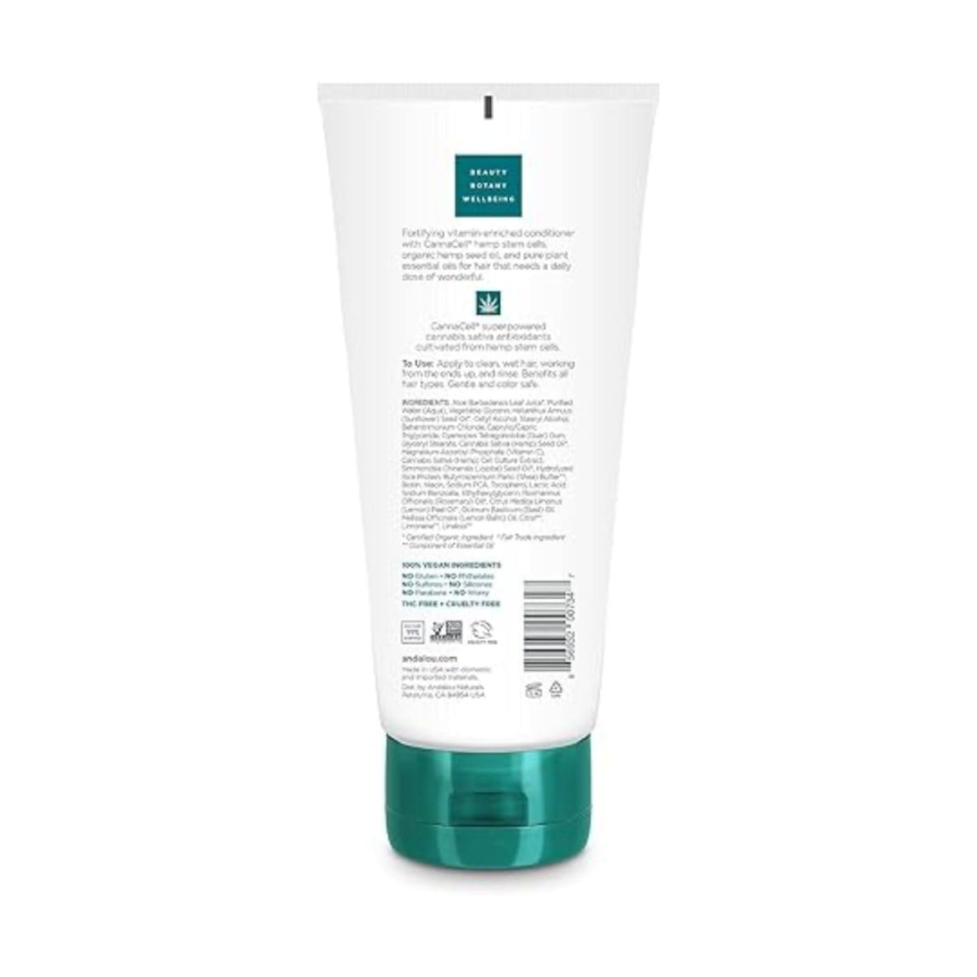 Andalou Naturals CannaCell Vitamin Conditioner, Daily Dose, 8.5 Ounces