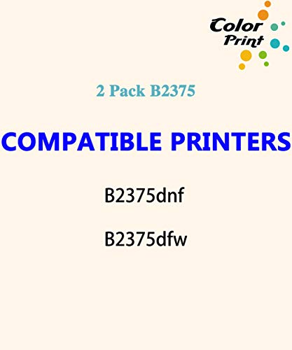 ColorPrint Compatible Toner Cartridge Replacement for Dell B2375DNF B2375 B2375DFW 2375 2375DNF 2375DFW Work with 593-BBBJ 593-BBBI 8PTH4 C7D6F B2375DN NWYPG Laser Printer (2-Pack, Black High Yield)